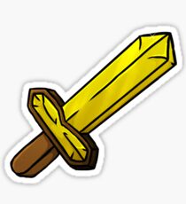 Minecraft Sword Stickers | Redbubble