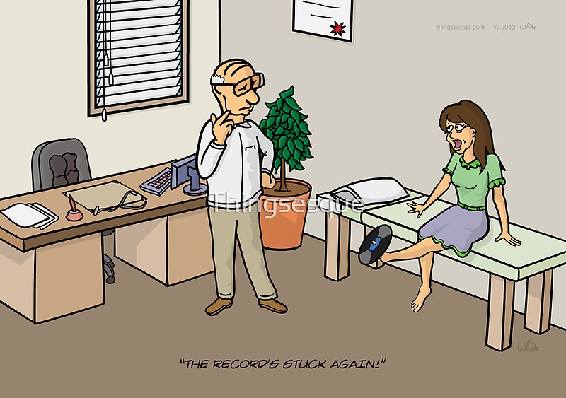 "Stuck Record" by Thingsesque | Redbubble