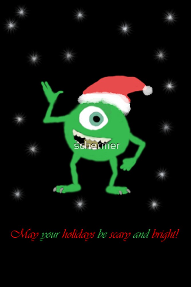 "Monsters Inc. Christmas!" by schermer | Redbubble