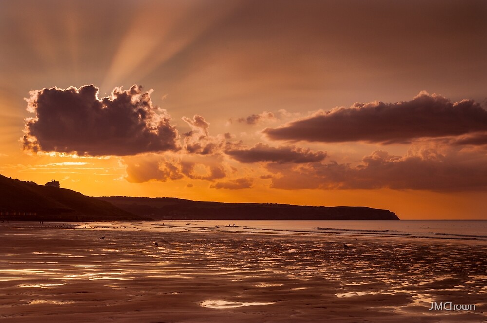 "Sunset over Whitby Beach" by JMChown | Redbubble