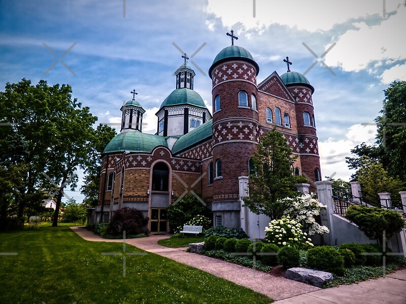 "Beautiful Ukrainian Catholic Church - Side View" by Leslie Montgomery ...