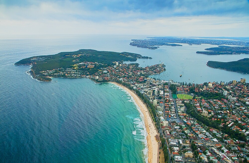 "North Head and Manly, Sydney" by miroslava | Redbubble