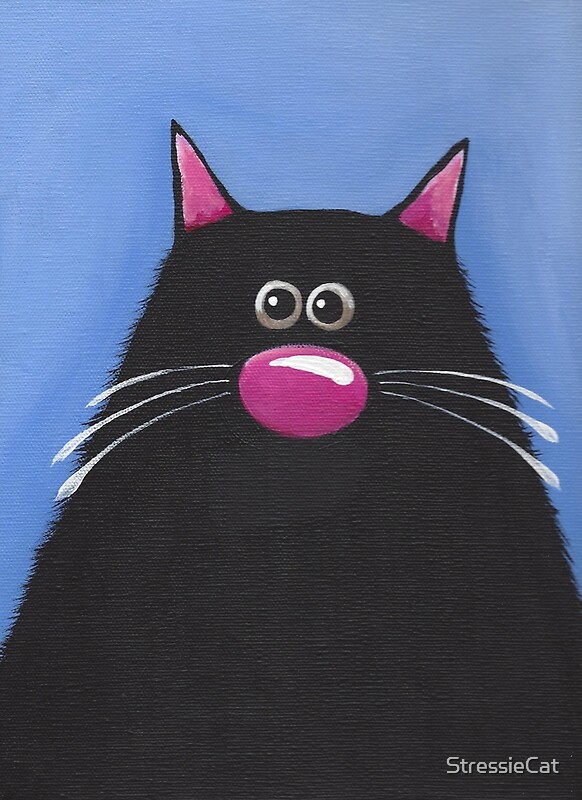 "The Blue Cat" by StressieCat | Redbubble