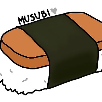 "Musubi Love" Sticker for Sale by smileymailes | Redbubble