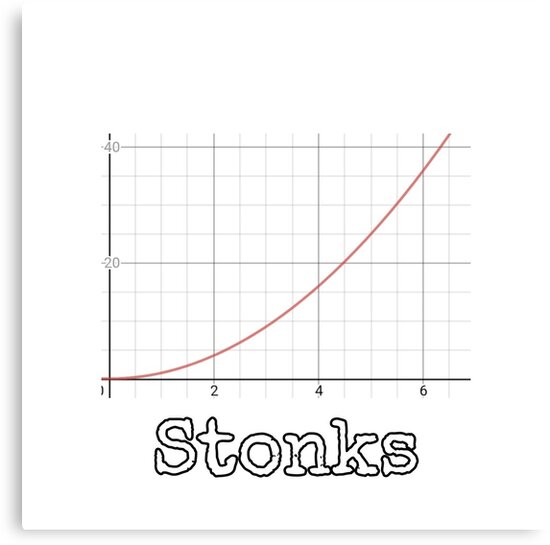 "Stonks Graph Design" Canvas Print by Caleb-Turner | Redbubble