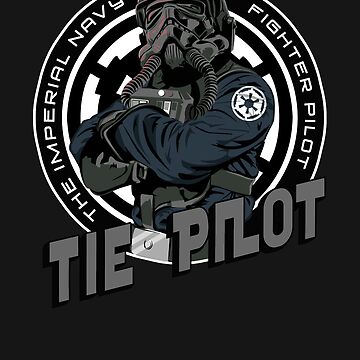 "TIE Pilot Crest" Sticker for Sale by Creative Spectator | Redbubble