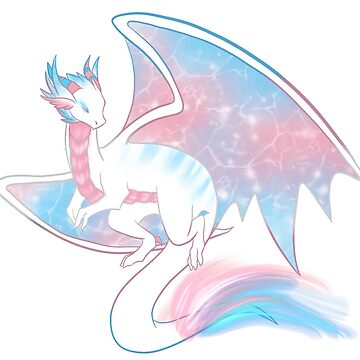 "Transgender Pride Dragon" Art Board Print for Sale by RoguishLupine ...