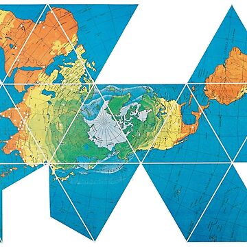 "Dymaxion Map" Poster for Sale by Gustavo Rodríguez | Redbubble