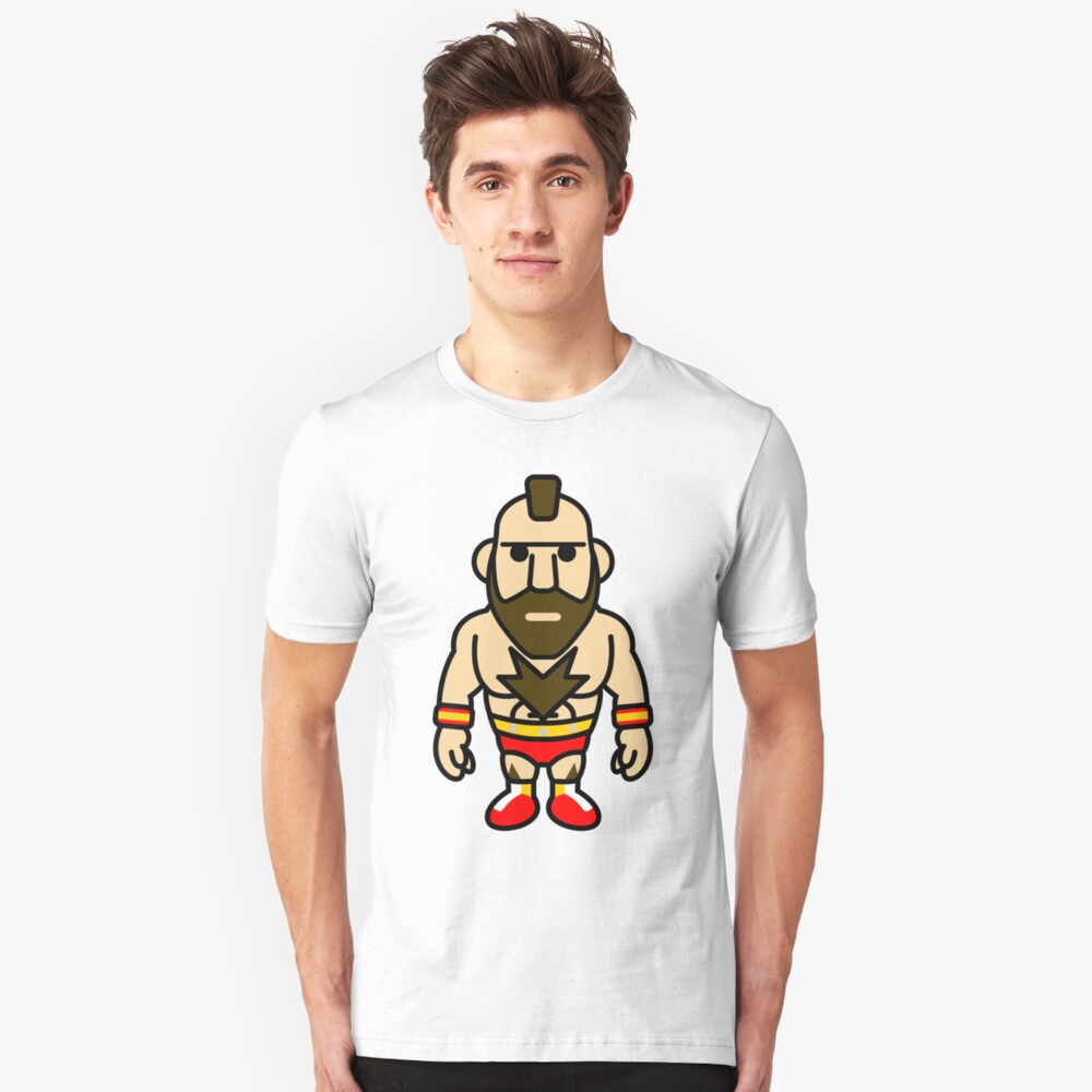 "Zangief, the Red Cyclone of Street Fighter" T-shirt by dvdcartoonz ...