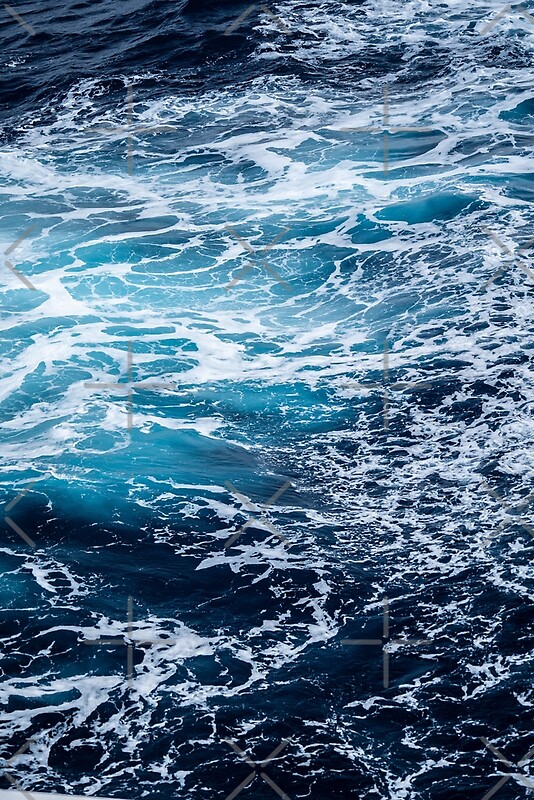 "dark blue ocean waves" by Kinisis | Redbubble