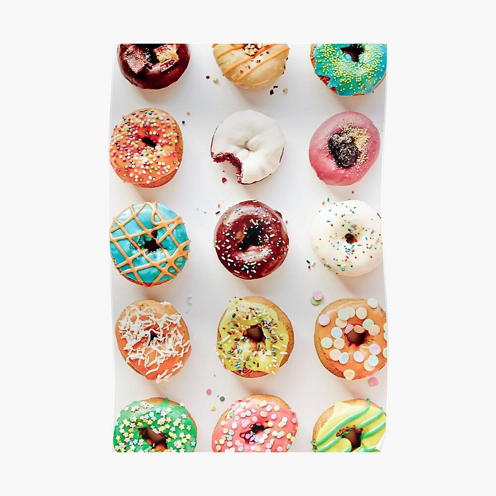 "donut " Poster by 17egron | Redbubble