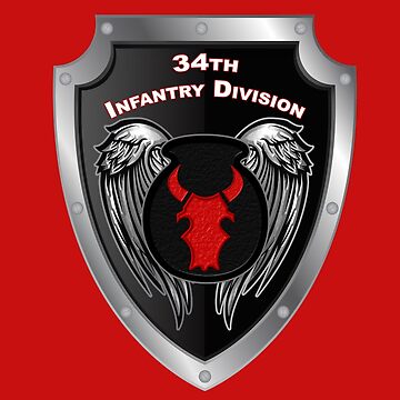 "34th Infantry Division " Sticker for Sale by SoldierAlways | Redbubble