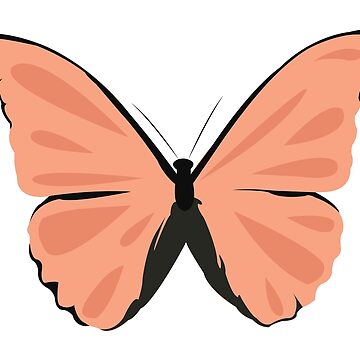 "Pastel Peach Butterfly " Sticker for Sale by aleighdancer | Redbubble