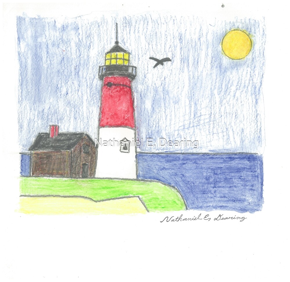 "Cape Cod Lighthouse [Watercolor Pencil]" by Nathaniel E. Dearing ...