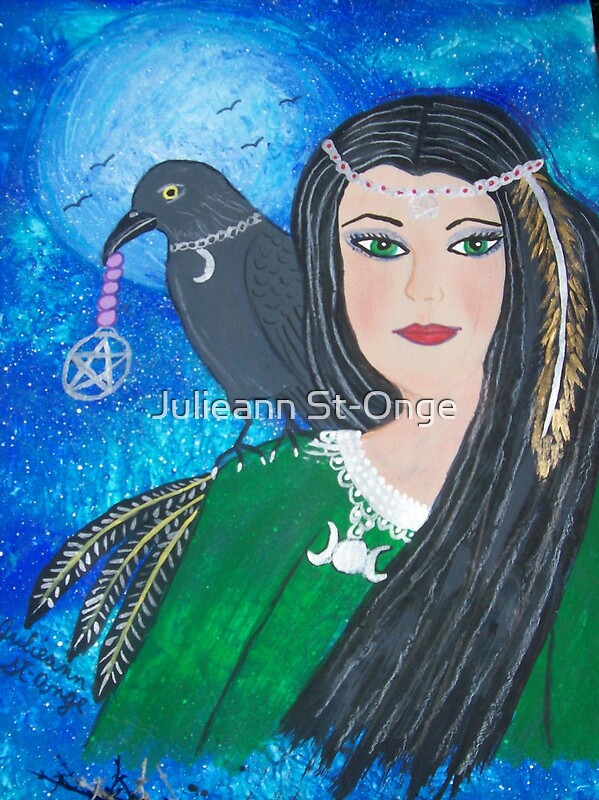 "Raven Goddess Morgana" by Julieann St-Onge | Redbubble