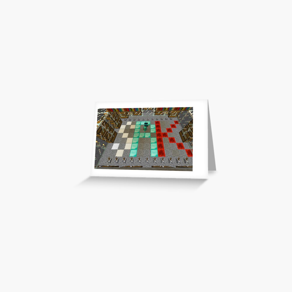 "minecraft" Greeting Card by zachary12012 | Redbubble