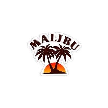 "Malibu sticker" Essential T-Shirt for Sale by noorsstickers | Redbubble