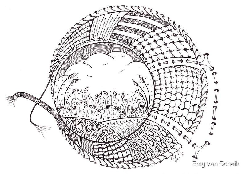 "Zendala Inner Space" by Emy van Schaik | Redbubble