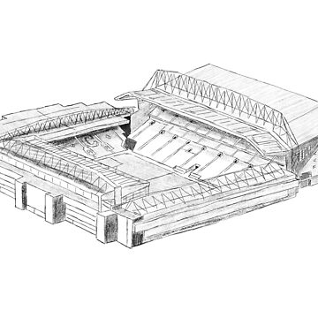 "Liverpool Anfield Sketch" Art Print for Sale by thebcarts | Redbubble