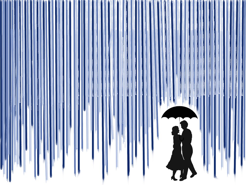 "Melted Crayon Art - Rain" by anniecohen | Redbubble