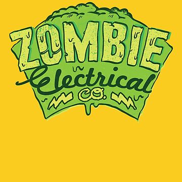 "Electrical Zombie Co." Sticker for Sale by jumpy | Redbubble