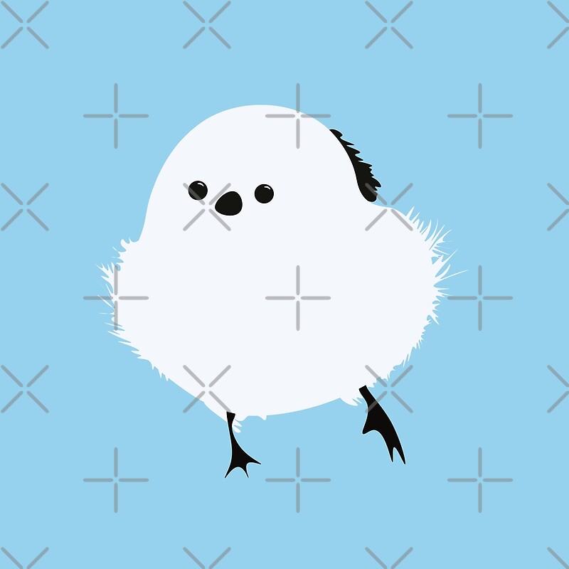 "Chubby Round Bird - Shima Enaga" by CassieG00 | Redbubble