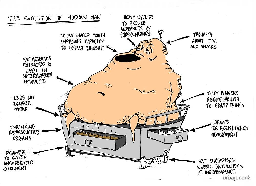 "The Evolution of Modern Man" by urbanmonk | Redbubble