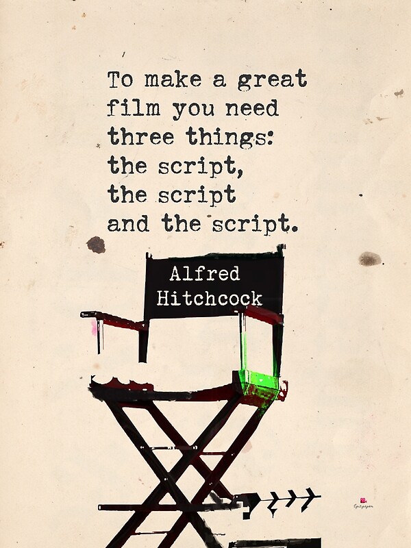 "Alfred H. about great film quote" by epicpaper quotes shop | Redbubble