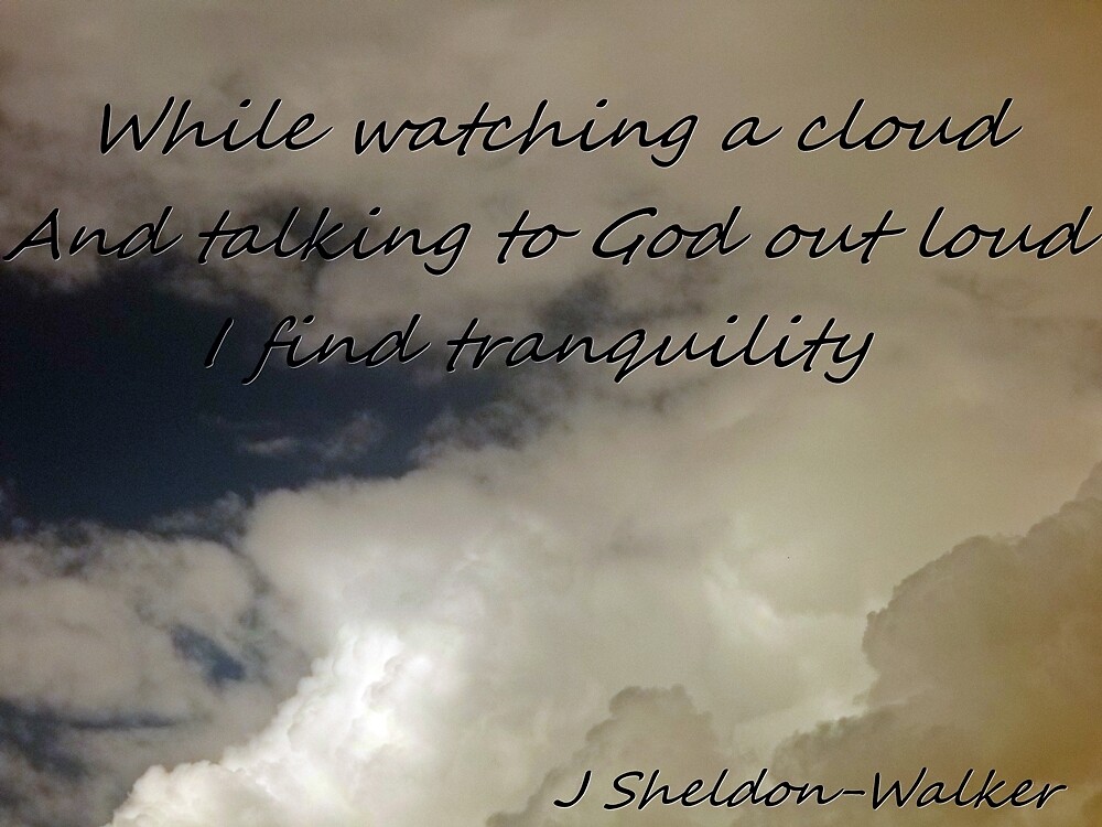 "Inspirational cloud watching haiku" by HardworkinJudy | Redbubble
