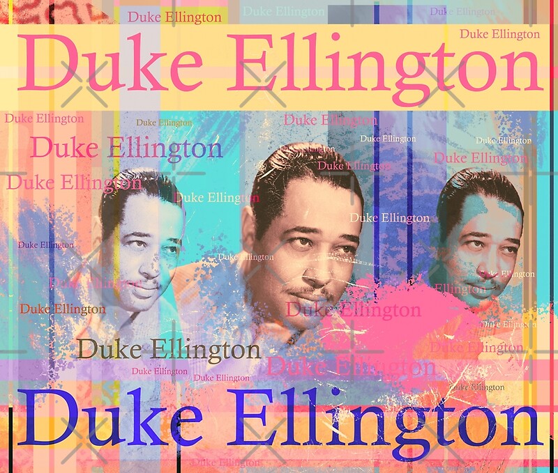 "elegant Duke Ellington portrait, aesthetic collage of the famous jazz ...