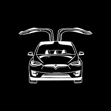 "Tesla model X" Mounted Print for Sale by Aurealis | Redbubble