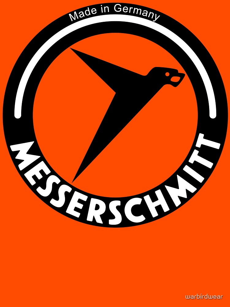 "Messerschmitt Aircraft Company Logo (Black)" T-shirt by warbirdwear ...