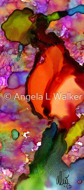 "One Red Rose... or Flamingo Dancer?" by © Angela L Walker | Redbubble