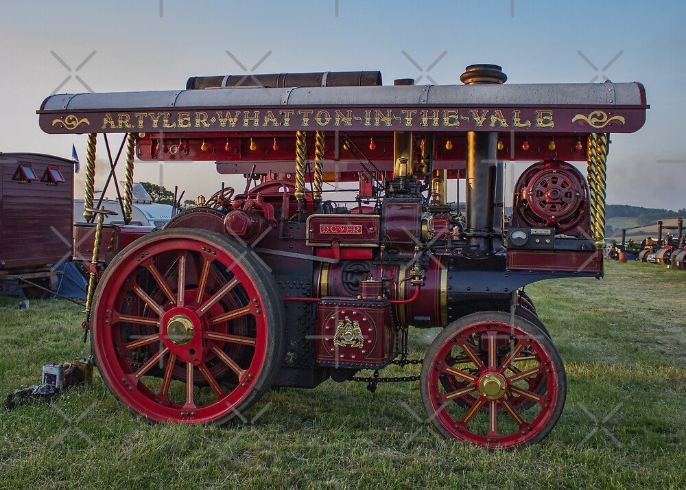"Showmans Traction Engine" by Avril Harris | Redbubble