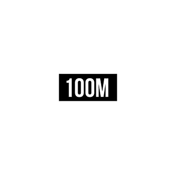 "100m Sprint/Track and Field" Sticker for Sale by jackknite | Redbubble