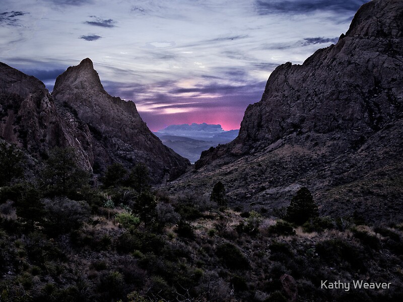 "Sunset Through the Window - Big Bend National Park, Texas" by Kathy ...