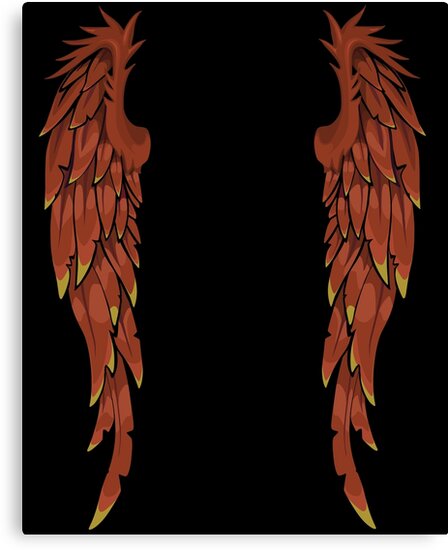 "Phoenix Wings" Canvas Print by conscript | Redbubble