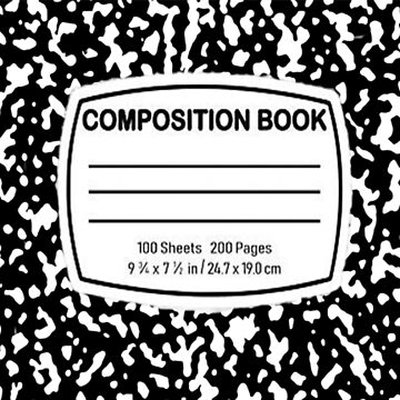 "composition book" Sticker for Sale by jessicantingler | Redbubble