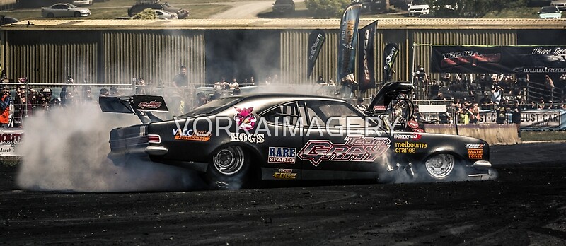 "Team Gray Monaro Burnout" by VORKAIMAGERY | Redbubble