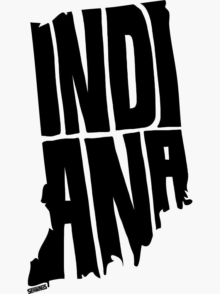 "Indiana" Sticker by seaning | Redbubble