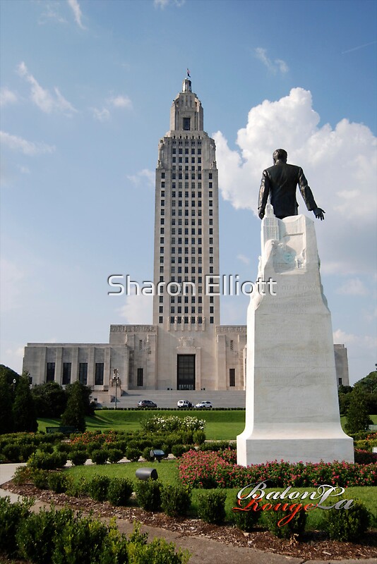 "Huey P. Long and the State Capital, Building" by Sharon Elliott ...