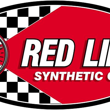 "Red Line Synthetic Oil" Sticker for Sale by xkz0 | Redbubble