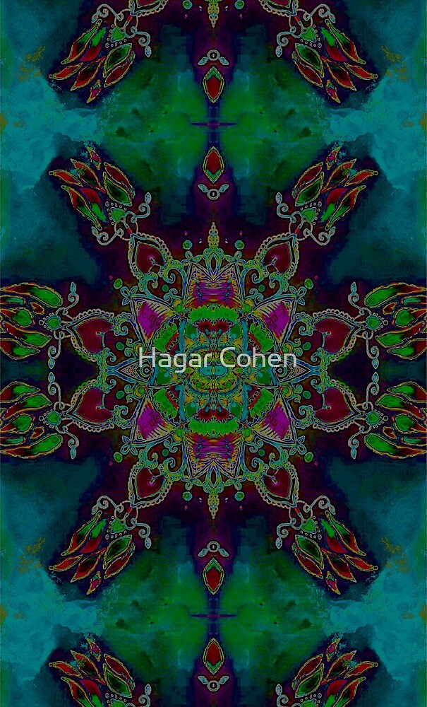 "turquoise mandala" by Hagar Cohen | Redbubble