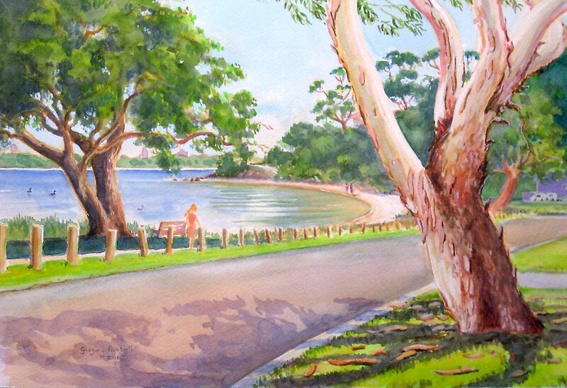 "View of Point Heathcote on the Swan River, WA" by Gregory Pastoll ...