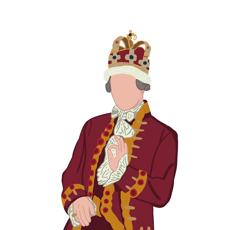 "King George - Hamilton " by the short & sweet creative | Redbubble