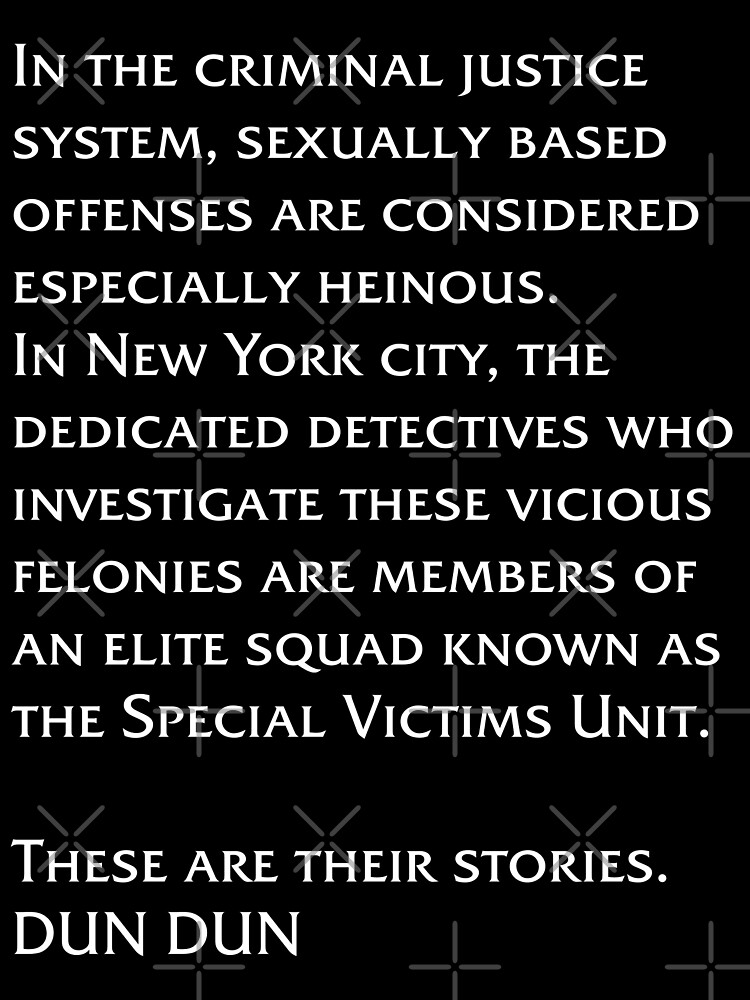 "law and order svu intro" by c0pypasta | Redbubble