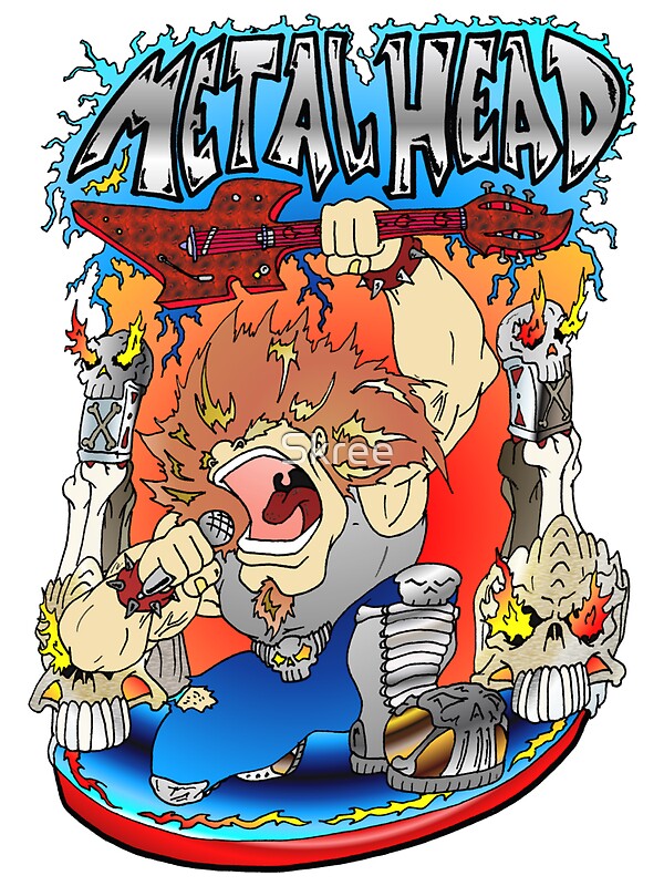 "Metal Head" by Skree | Redbubble