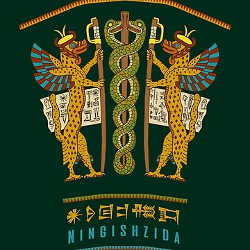 "Ningishzida" Art Board Print for Sale by YousifAziz | Redbubble