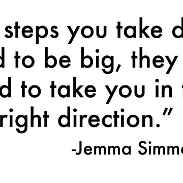 "Jemma Simmons Inspirational Quote" Sticker for Sale by Olivia Kim ...