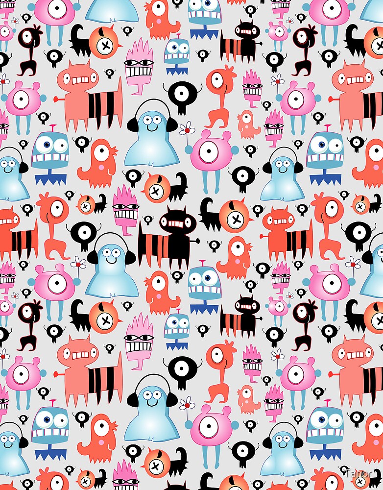 "texture of funny monsters" by Tanor | Redbubble